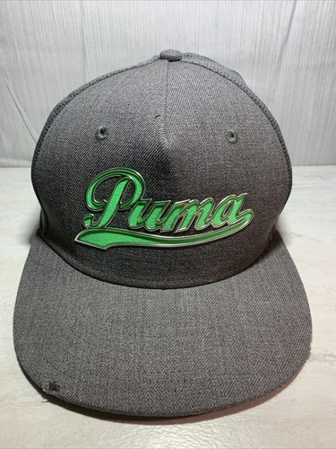 Puma Dry Cell Snapback Hat Cap Front Script Logo Embroider Back Puma ...