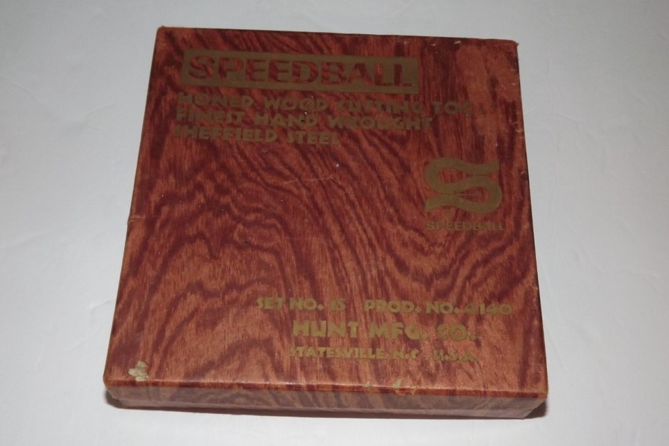 Vintage 4- Speedball Set No. 15 #4140 Wood Carving Tool Set Sheffield ...
