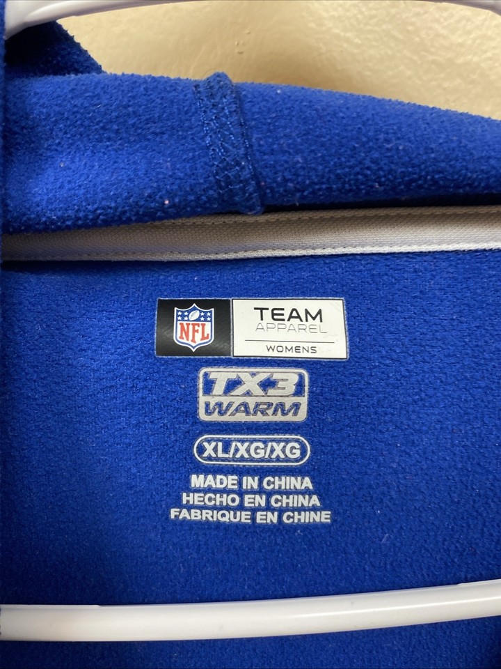 NFL Buffalo Bills Women’s Blue Team Apparel Hoodie Sweatshirt Size XL ...