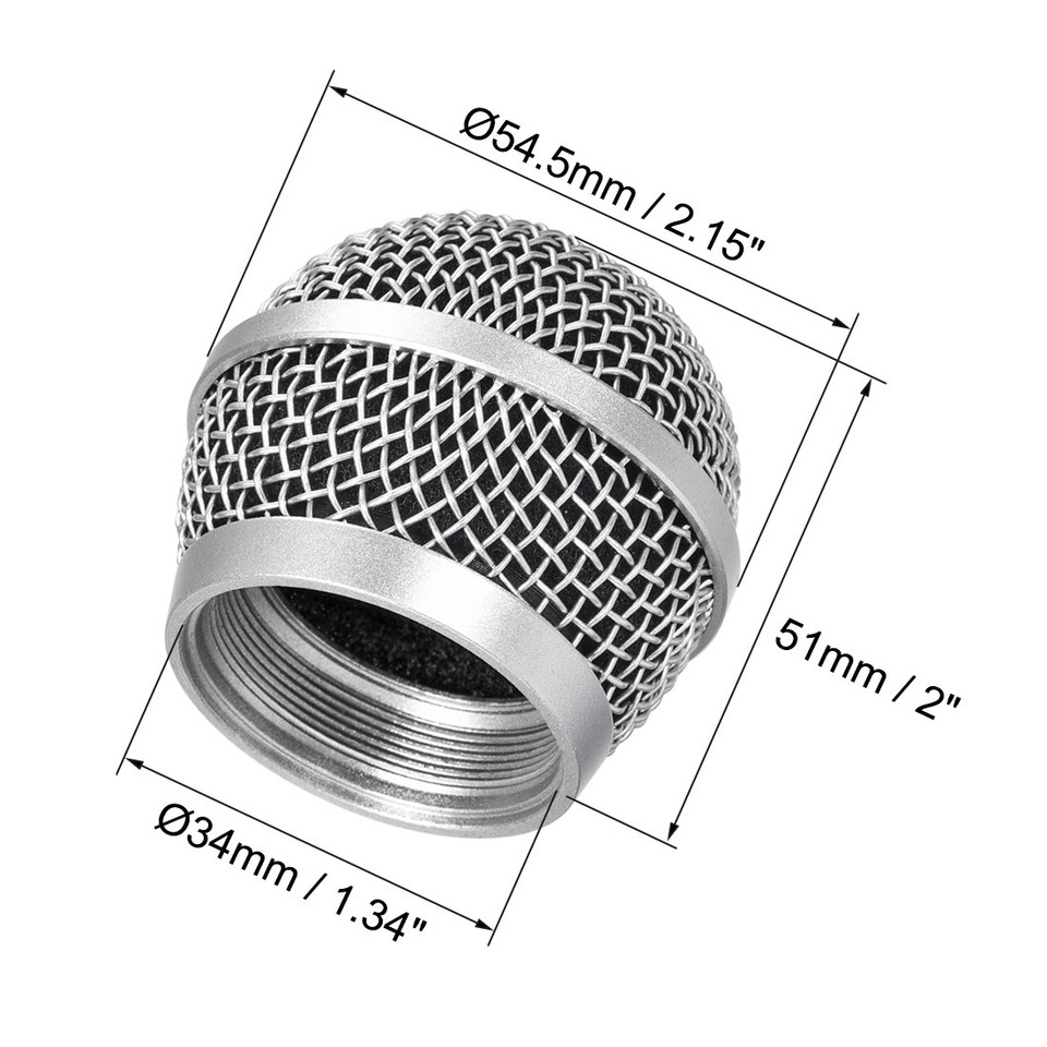 Microphone Ball Head Mesh Grill Mic Parts for PG48 PG58 PGX2 BLX288 ...