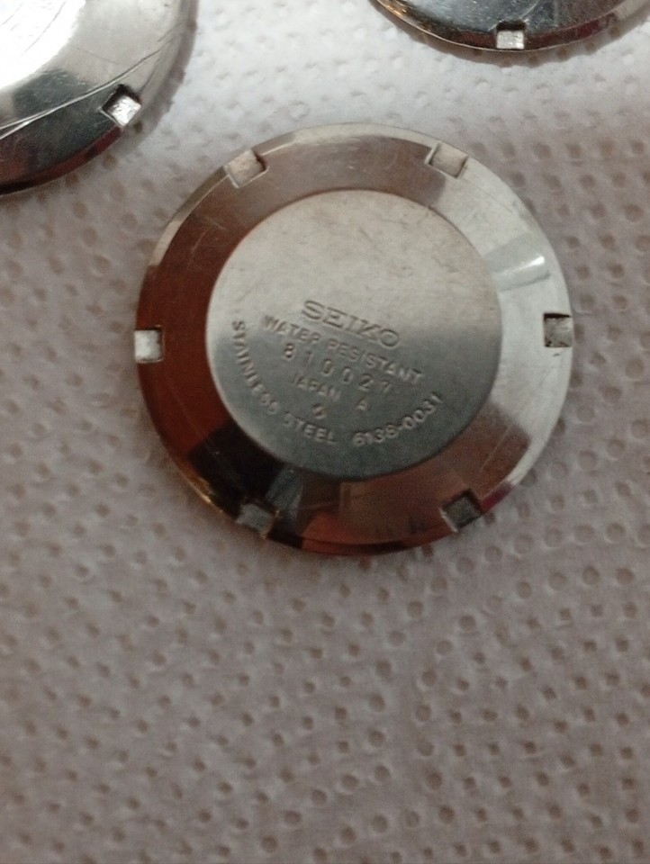 Vintage Seiko Chronograph Parts Dial And backs 6138/39 | eBay