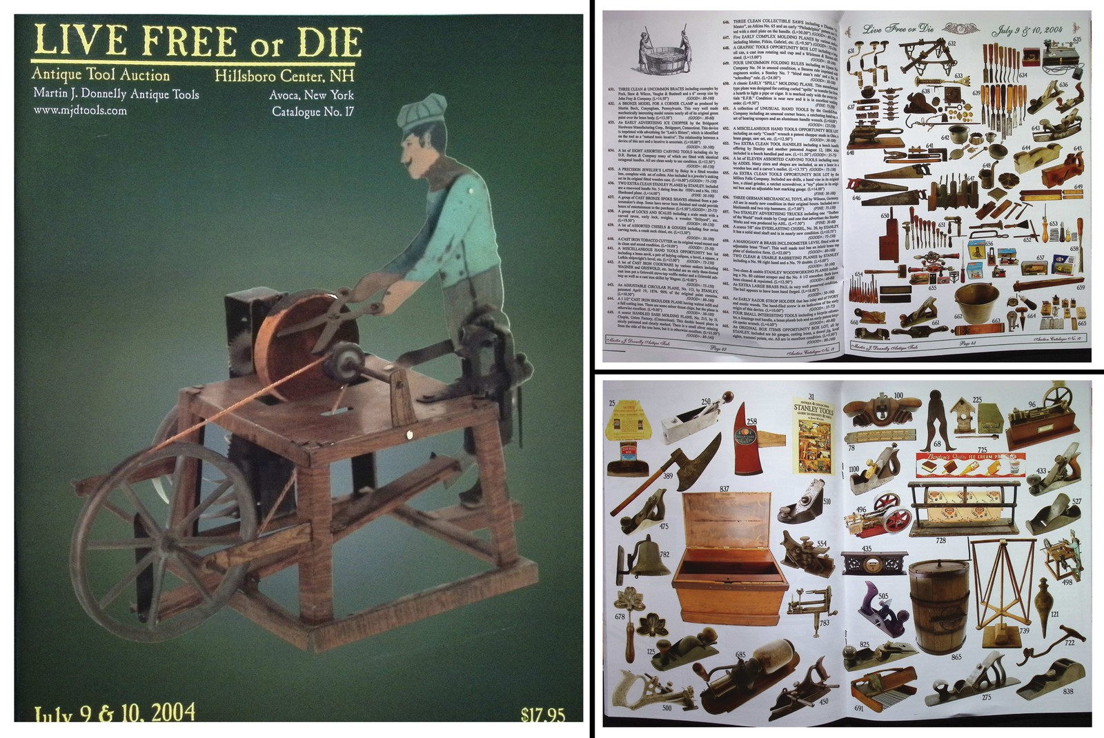 Full Color July, 2004 (ML04) Antique Tool Auction Catalog & Prices Realized | eBay