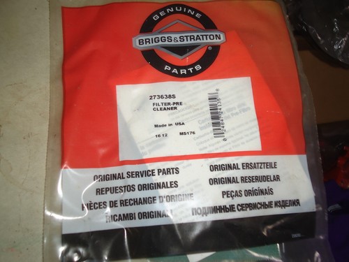 ONE NEW GENUINE OEM BRIGGS & STRATTON PART # 273638S PRE CLEANER | eBay