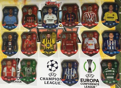 Topps Match Attax UEFA UCL 2022/23 PRO ELITE CHROME SHIELD [ pick card ...