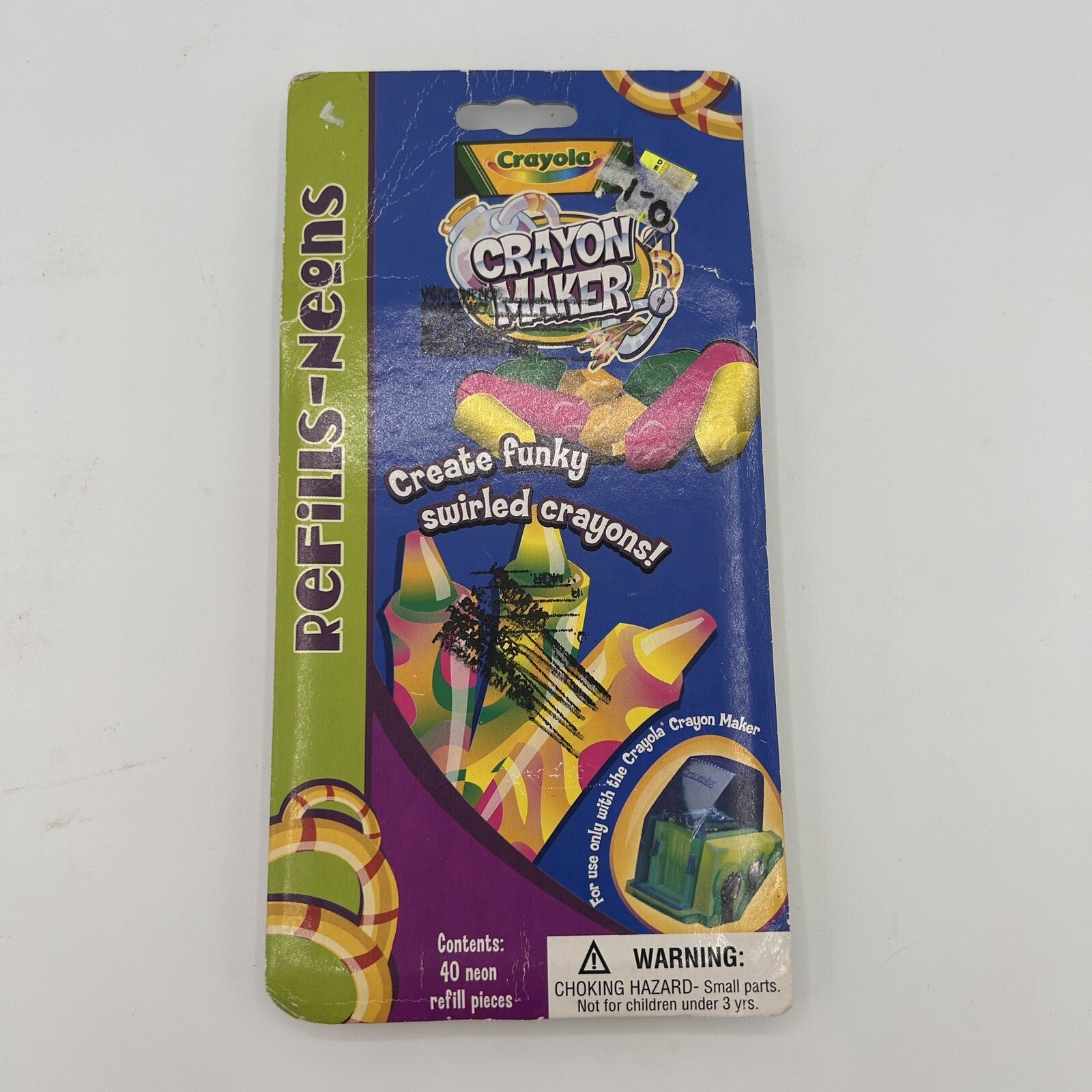 Crayola Crayon Maker Refill Pack Neon 40 Pieces Yellow Orange Green ...