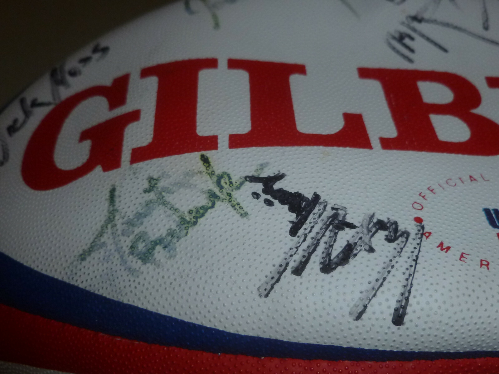 AUTOGRAPHED SIGNED USA RUGBY TEAM OFFICIAL MATCH BALL AMERICAN EAGLES ...