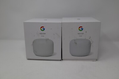 Google Nest Wifi Router 2 Pack (2nd Generation) – 4x4 AC2200 Mesh Wi-Fi ...