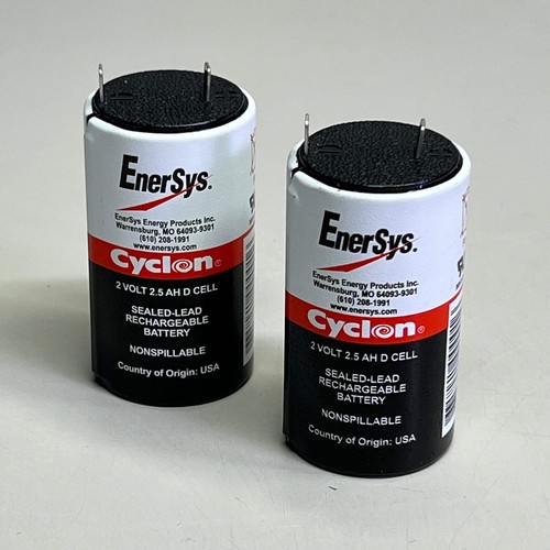 ENERSYS (2 PACK) Cyclon Sealed Lead Rechargeable Battery 2V D Cell 0810 ...