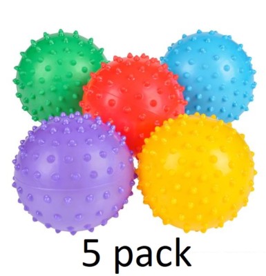 5 PACK Soft Spikey 3 INCH Bumpy Balls Autism | Grelly USA