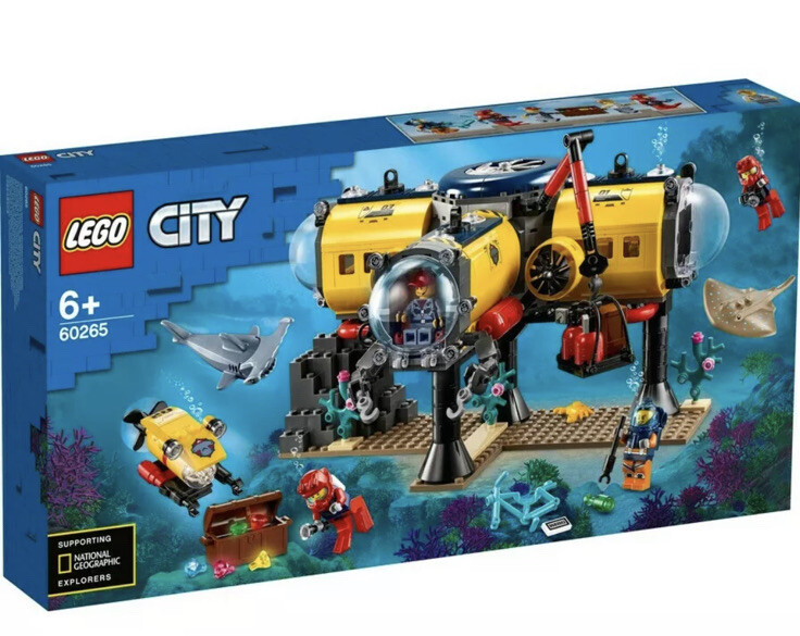 LEGO 60265 City Ocean Exploration Base Shark Diver New Sealed EXPRESS ...