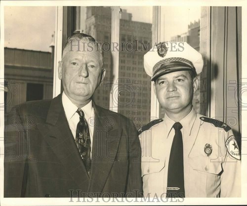 1955 Press Photo Constable W.L. McKaskle, Colonel Boyd, Harris County ...