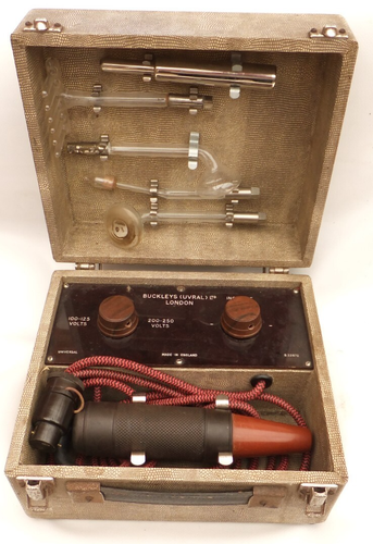 Vintage Violet Ray Machine Buckley's UVRAL Ltd London Boxed Complete ...