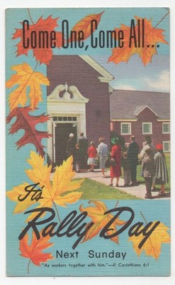 Rally Day Church Sunday School Invitation Religious West Fairview PA ...