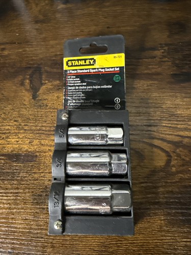 Stanley Three-Piece Standard 3/8 Dr Spark Plug Socket Set 85-721 5/8 3/ ...