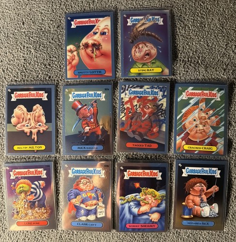 Garbage Pail Kids Card Lot Meltin Milton, Snotty Lottie, Cracked Craig ...