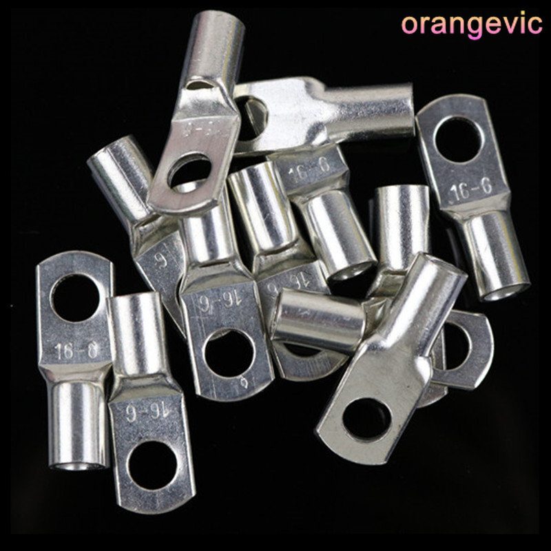 25Pcs Copper Tube Terminals Battery Welding Cable Lug Ring Crimp ...