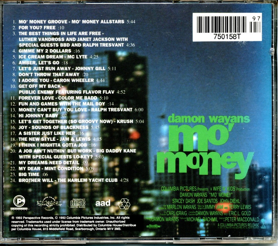 Mo' Money - Original Motion Picture Soundtrack | eBay