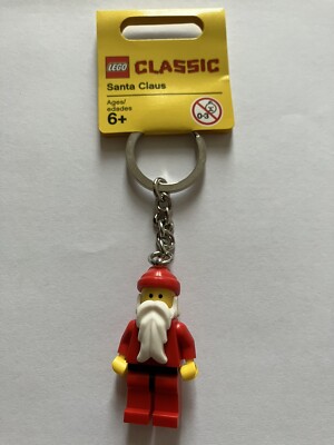 NEW LEGO SANTA Minifigure Keychain Backpack Keyring 850150 Holiday ...