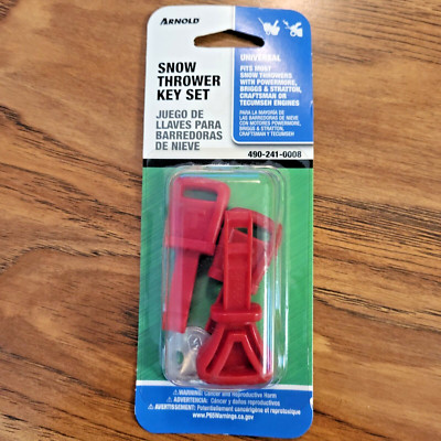 Arnold, Snow Thrower Key Set, Universal, 490-241-0008 NEW | eBay