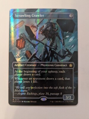 Scrawling Crawler - Mana Foil - Borderless Near Mint English MTG ...