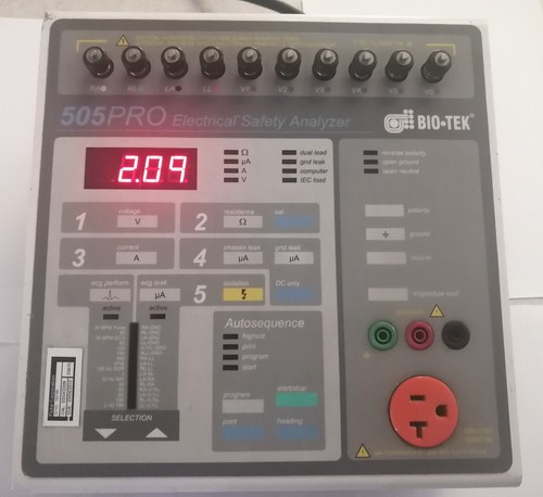 BIO-TEK 505 PRO Electrical Safety Analyzer with Accessories | eBay