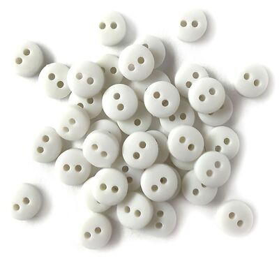 Buttons Galore Tiny Buttons White | eBay
