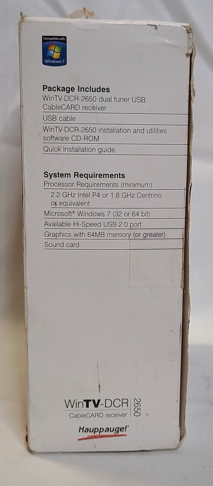 Hauppauge | WinTV-DCR-2650 | Dual Tuner CableCARD Receiver | eBay