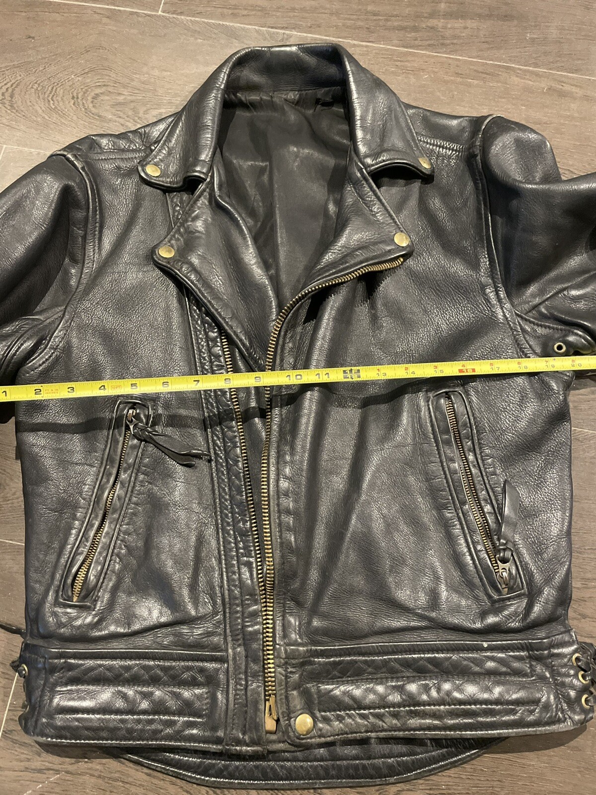 Vintage Langlitz Leather Motorcycle Jacket Mens Steer… - Gem