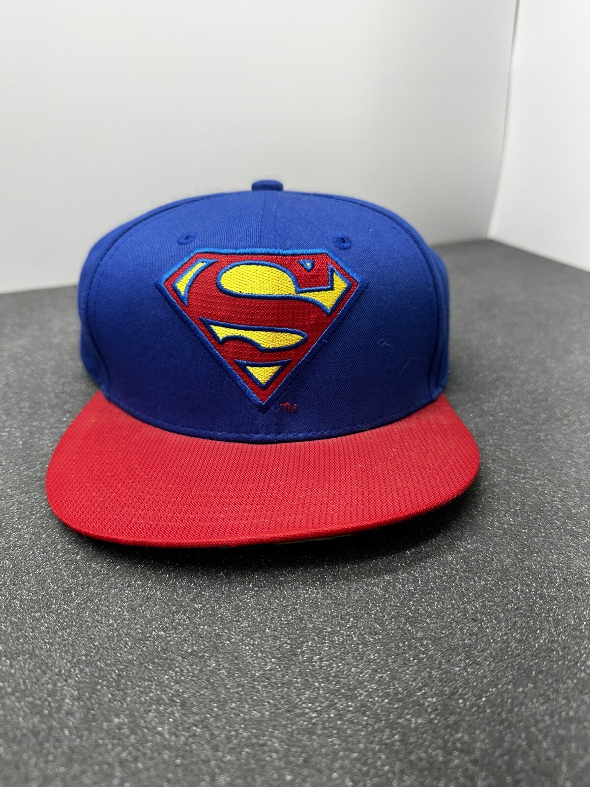 DC Superman Logo Red And Blue Adjustable Baseball Cap… - Gem