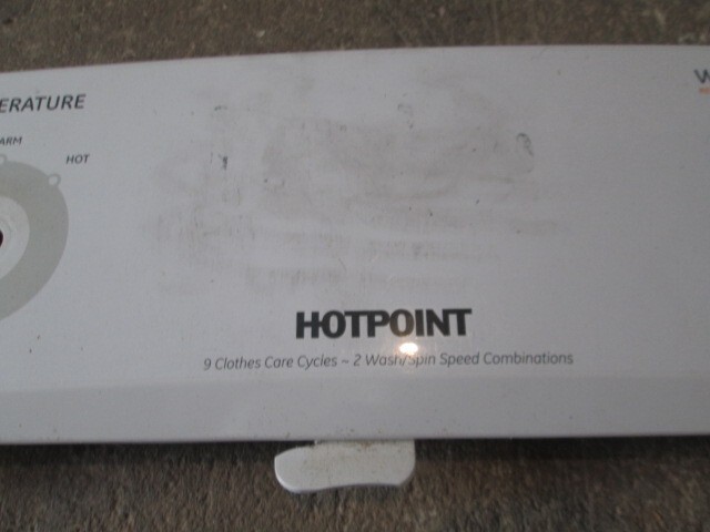 Hotpoint Recycled Washer/Washing Machine Control Panel/Backsplash ...
