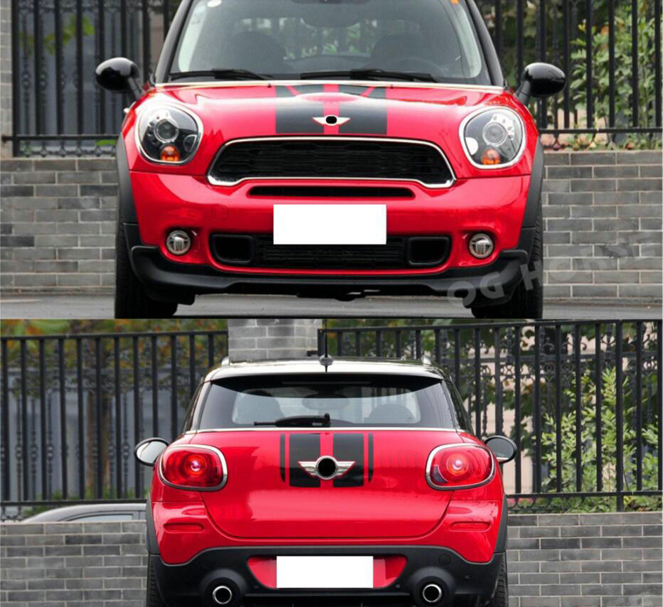 Car Sticker For Mini Cooper Paceman R61 JCW Hood Trunk Racing Stripe ...