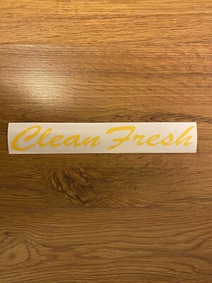 Yellow JDM Simply Clean Fresh stickers decal, 8.5” In | eBay
