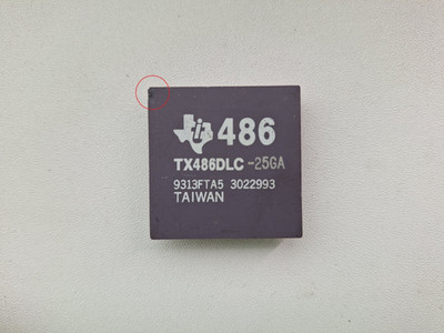 TX486DLC-25GA vintage CPU TI 80386 to 486 upgrade 486 CPU GOLD | eBay