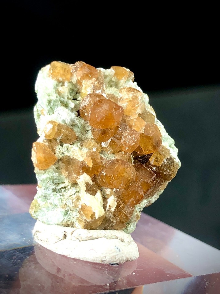 38 ct beautiful Hessonite Garnet Crystal bunch, specimen From Pakistan ...