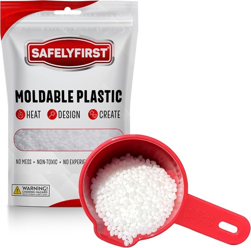 Thermoplastic Beads | Reusable Moldable Plastic | Meltable 3 oz, white ...