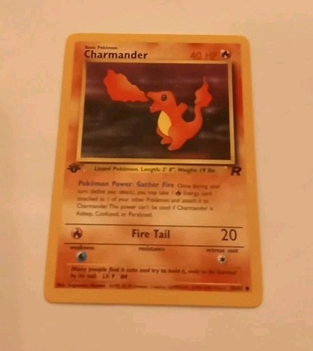 Pokemon TCG Team Rocket 1st Edition Charmander 50/82 Near Mint-Mint ...