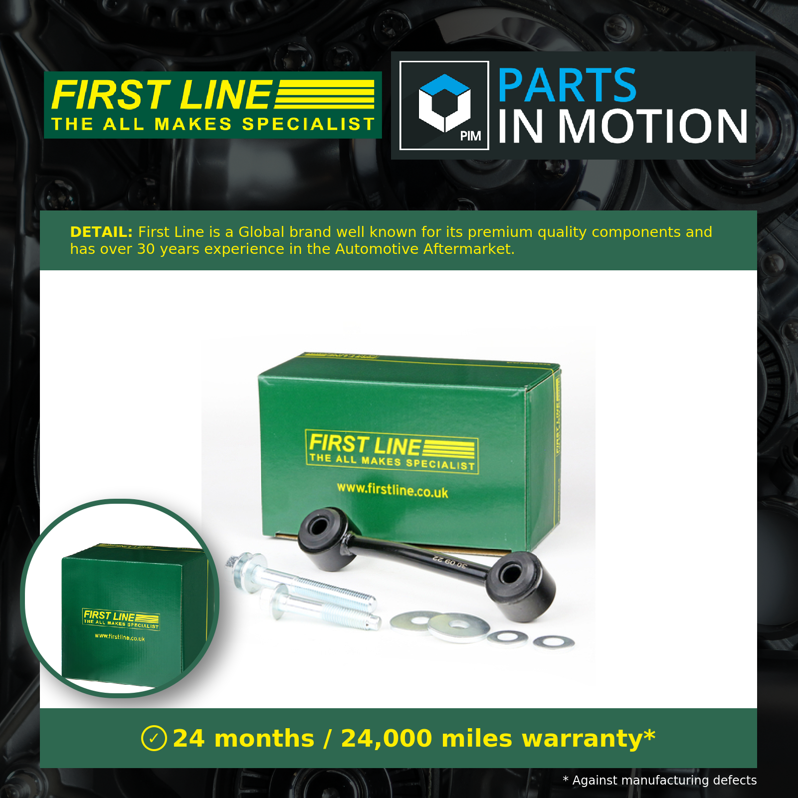 Anti Roll Bar Link FDL7656 First Line Stabiliser Drop Link 2009794 ...