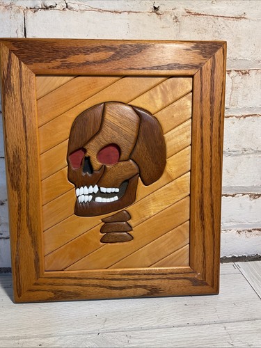 Skeleton Wood Art Wall Hanging Plaque Wooden Halloween Decor 2D | eBay