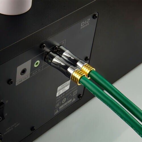 MCINTOSH Silver Plated Shielded HiFi RCA Audio Line Signal Interconnect ...