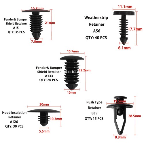 425 PCS For GM Car Body Retainer Assortment Clips Plastic Fasteners ...