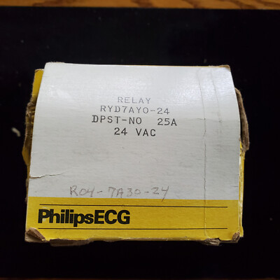 RYD7AYO-24 PHILIPS Relay-new IN box-DPST 25A 24VAC | eBay