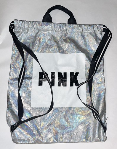 Victoria’s Secret PINK Limited Edition Iridescent Drawstrings Backpack ...