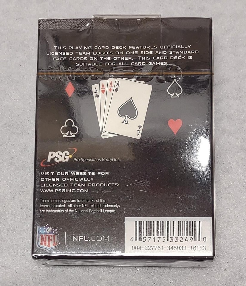 Lot of 2 Sealed Packs of Buffalo Bills Diamond Plate Design Playing ...