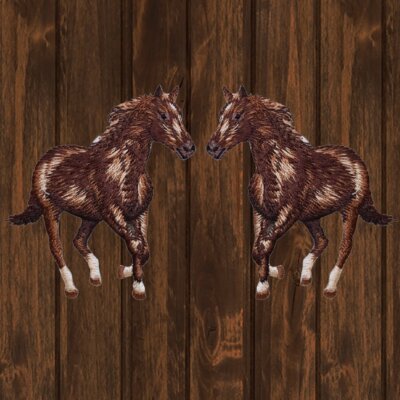Horse Embroidered Patch — 2-Pack — Iron On | eBay