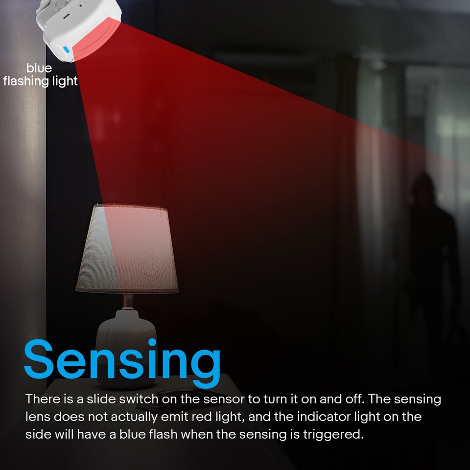 Shop Wireless Magnetic Door Entry Sensor Alarm Chime Door Open Alert ...