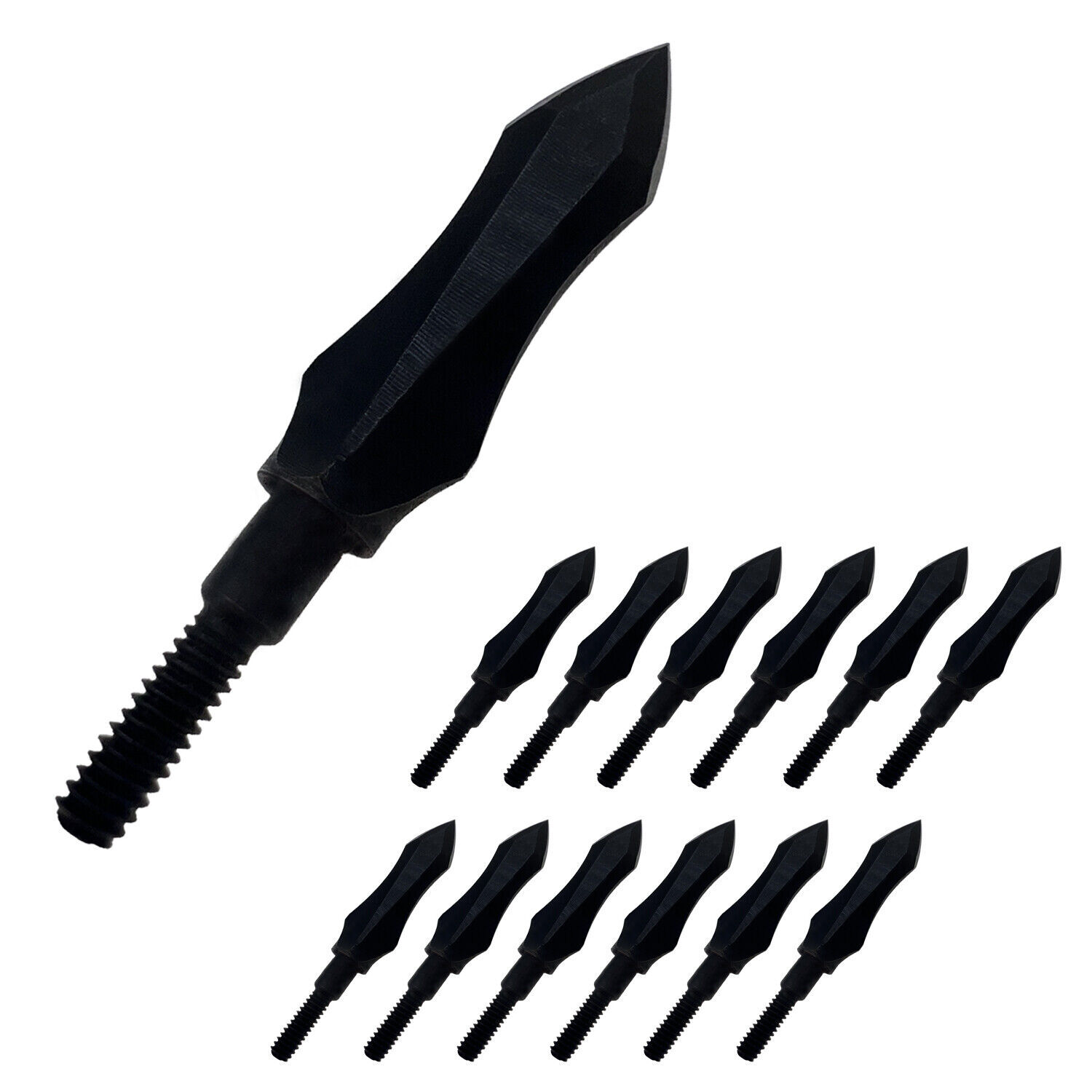 12PCS Traditional Cold weapon 125Gr Broadheads Arrow Points Target ...