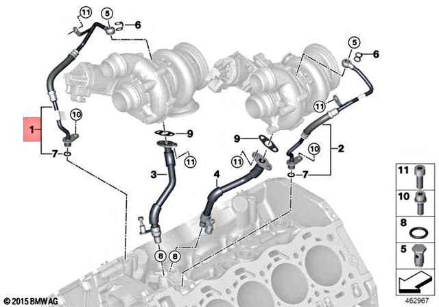 BMW 11427934654 Genuine OEM Oil Inlet Tube for sale online | eBay