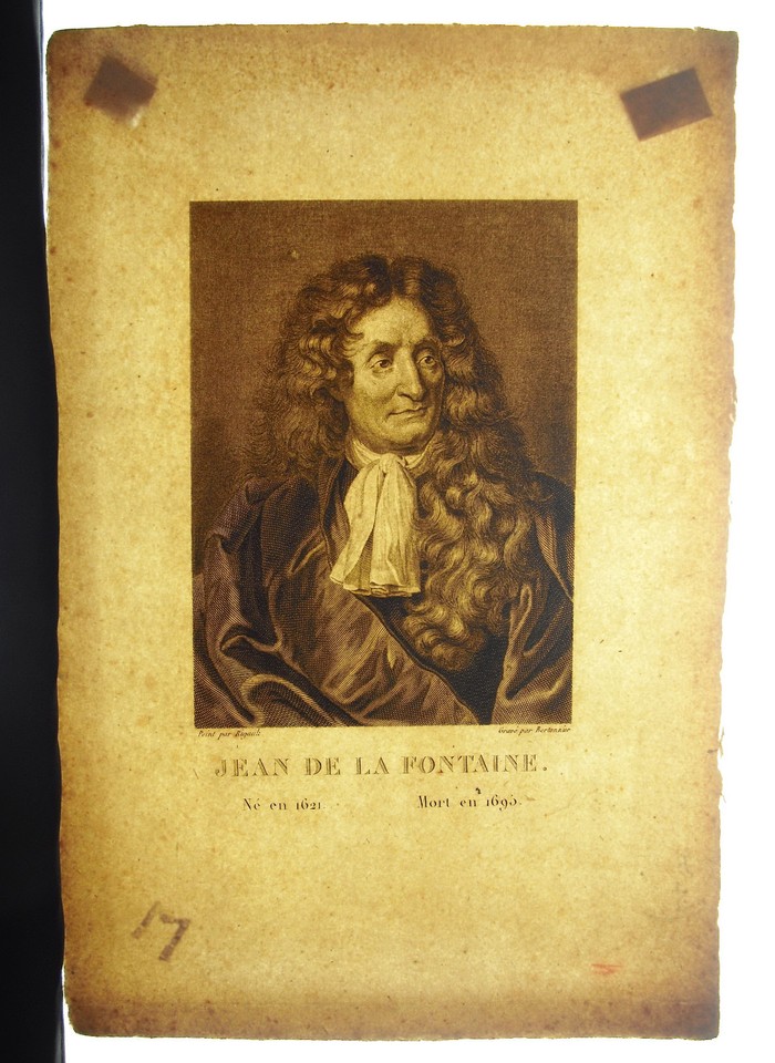 Antique Print Jean From La Fontaine Poet Engraving To 1840 Moralist ...