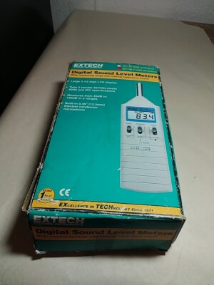 Extech model 407736 Digital Sound Level Meter w Case & Manual | eBay