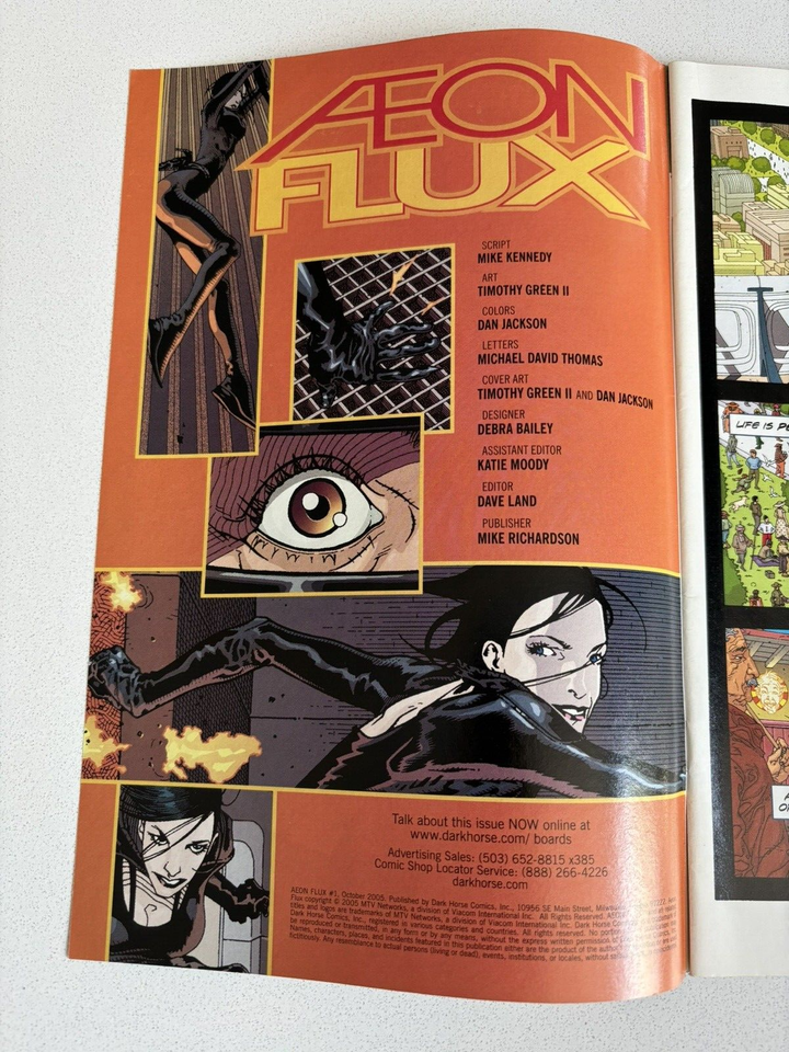 Aeon Flux #1 DARK HORSE Comics 2005 | eBay